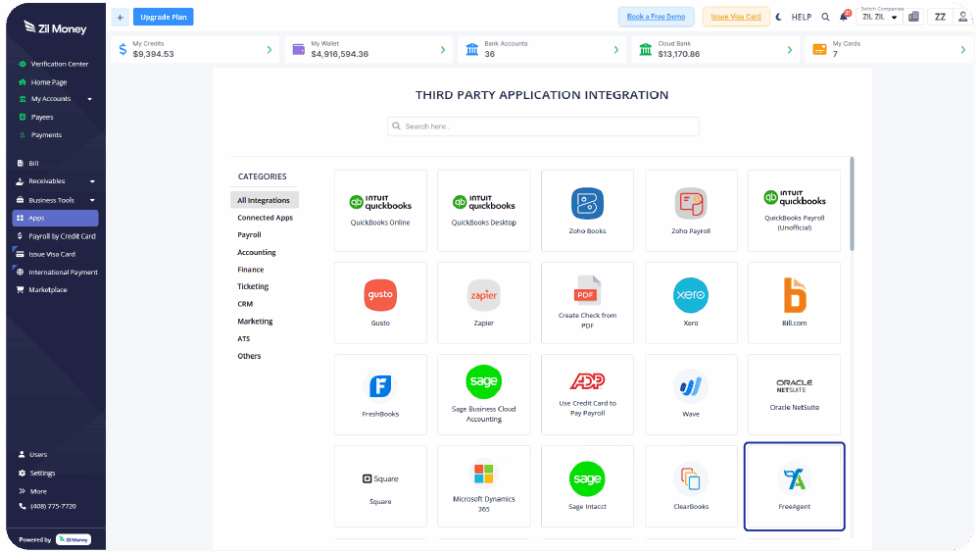 FreeAgent Integration | Bill and Invoice Management
