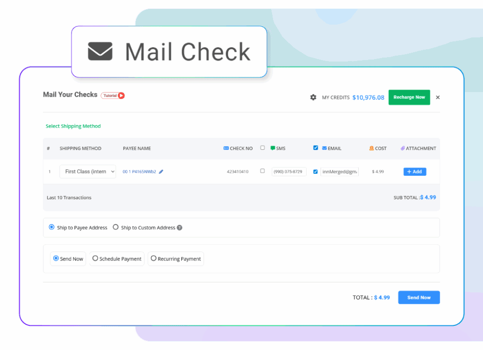 Check Mailing | Secure, Affordable & Hassle-Free Service